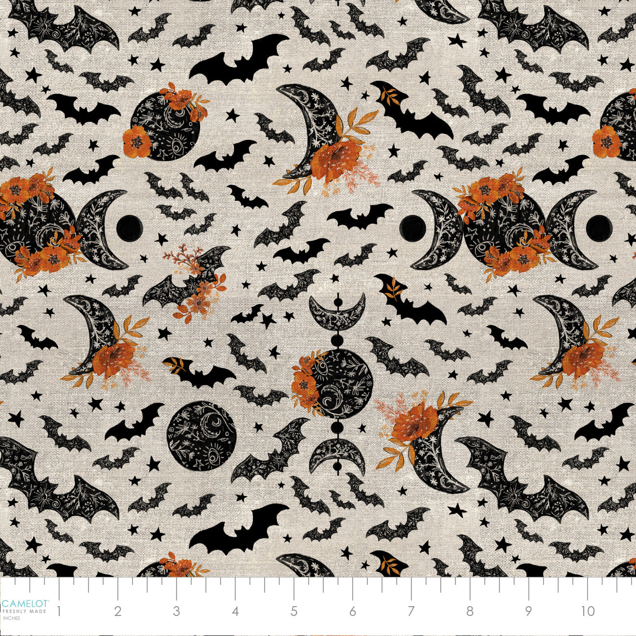 Wicked Garden by Pam Vale Haunted Nights Cream 49240302.01 Cotton Wove – The Fabric Candy Shoppe