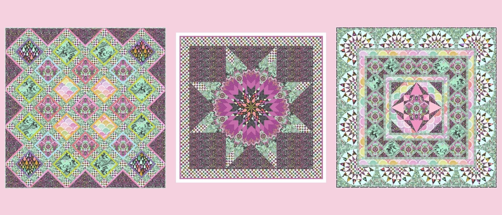 Preorder Collection: Prince Charming Deja Vu Tula Pink Quilt Kits – The ...