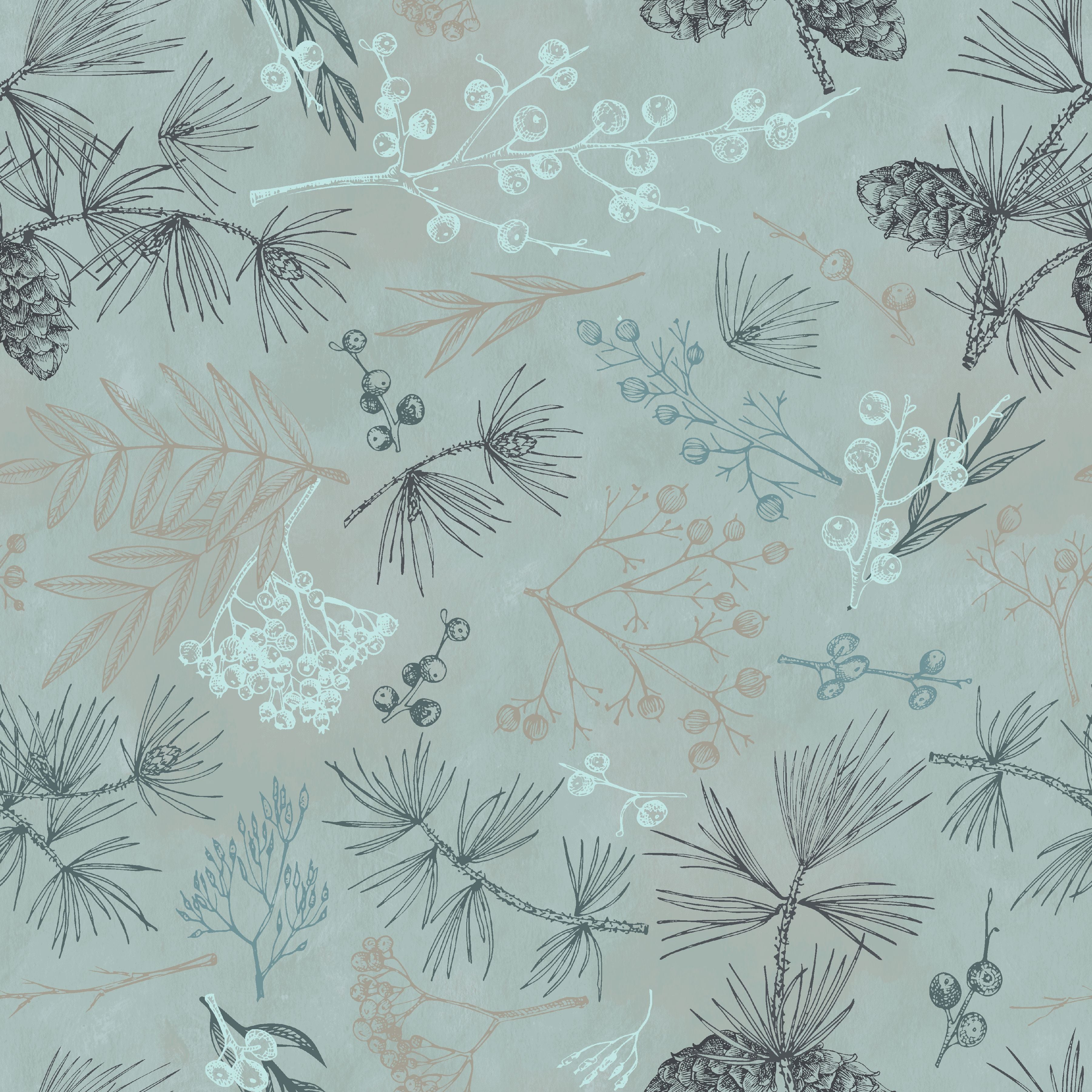 Preorder May 2026: Good Natured Wide 108" Mint Tree Bits 8857-78 by Fu ...