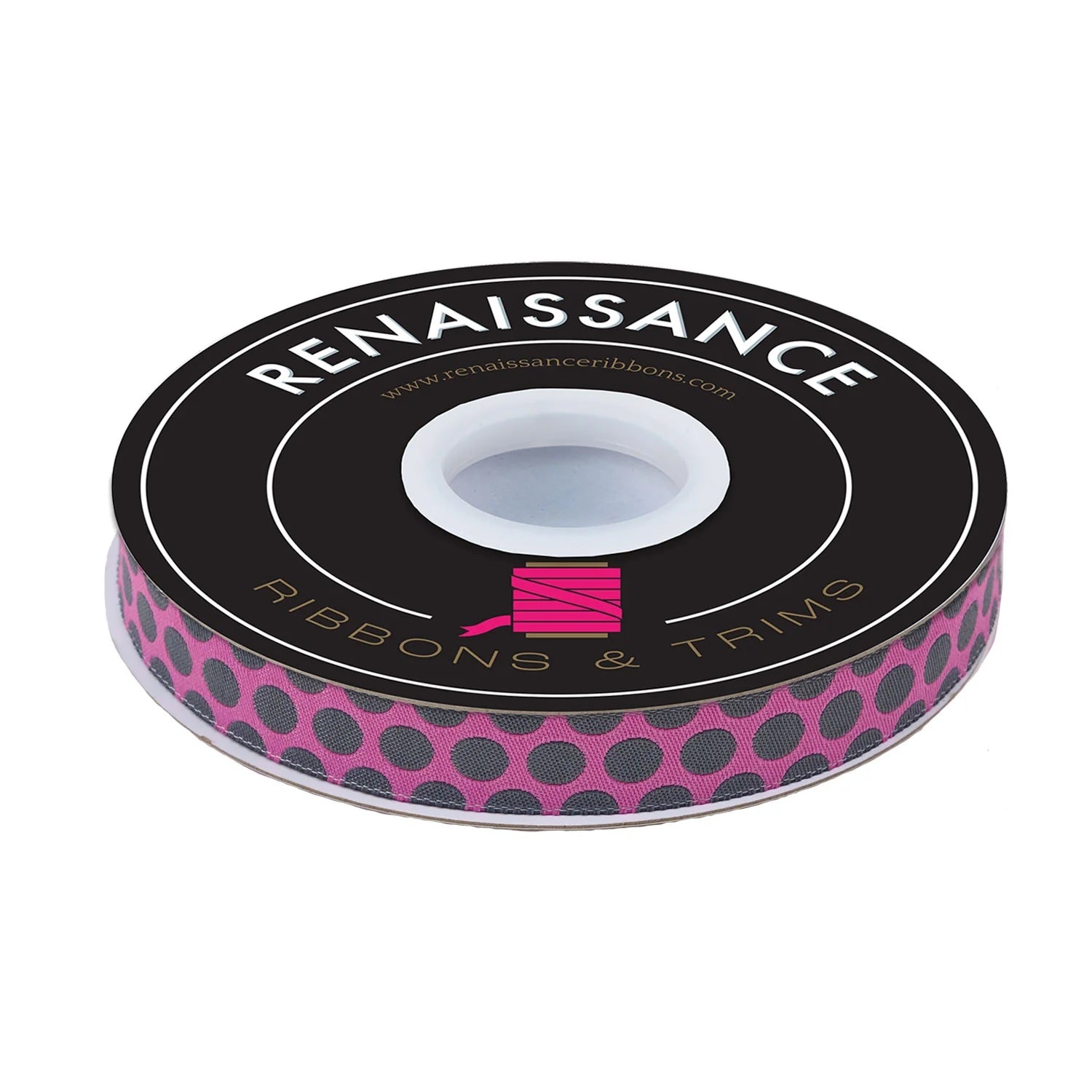 Roar Ribbon by Tula Pink Dinosaur Eggs in Mist 5/8" Width Woven Ribbon ...