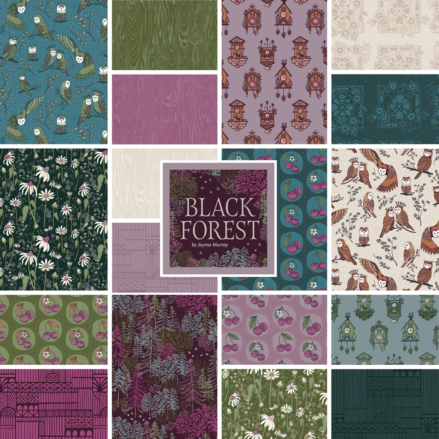 Preorder November 2026: Black Forest FY Bundle of 18 Fabrics by Jayme ...