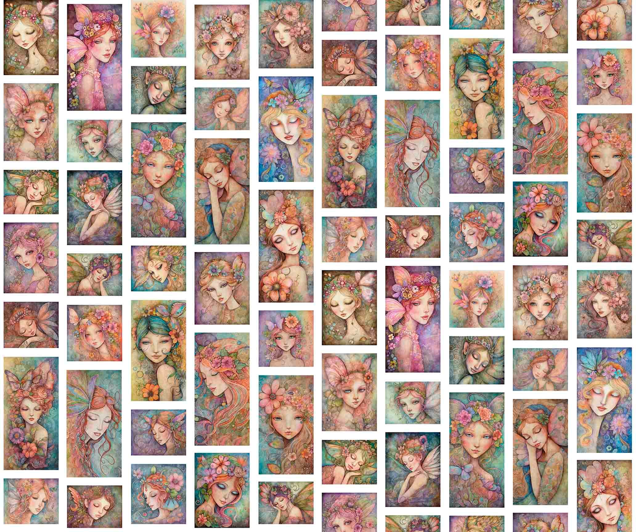 Enchanted by Morris Creative Group Fairy Portrait Patches White 30760Z ...