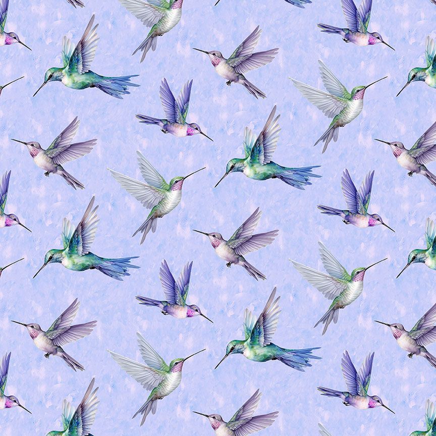 Garden Delight Flying Hummingbirds BIRD-CD3507-MULTI Cotton Woven Fabr ...