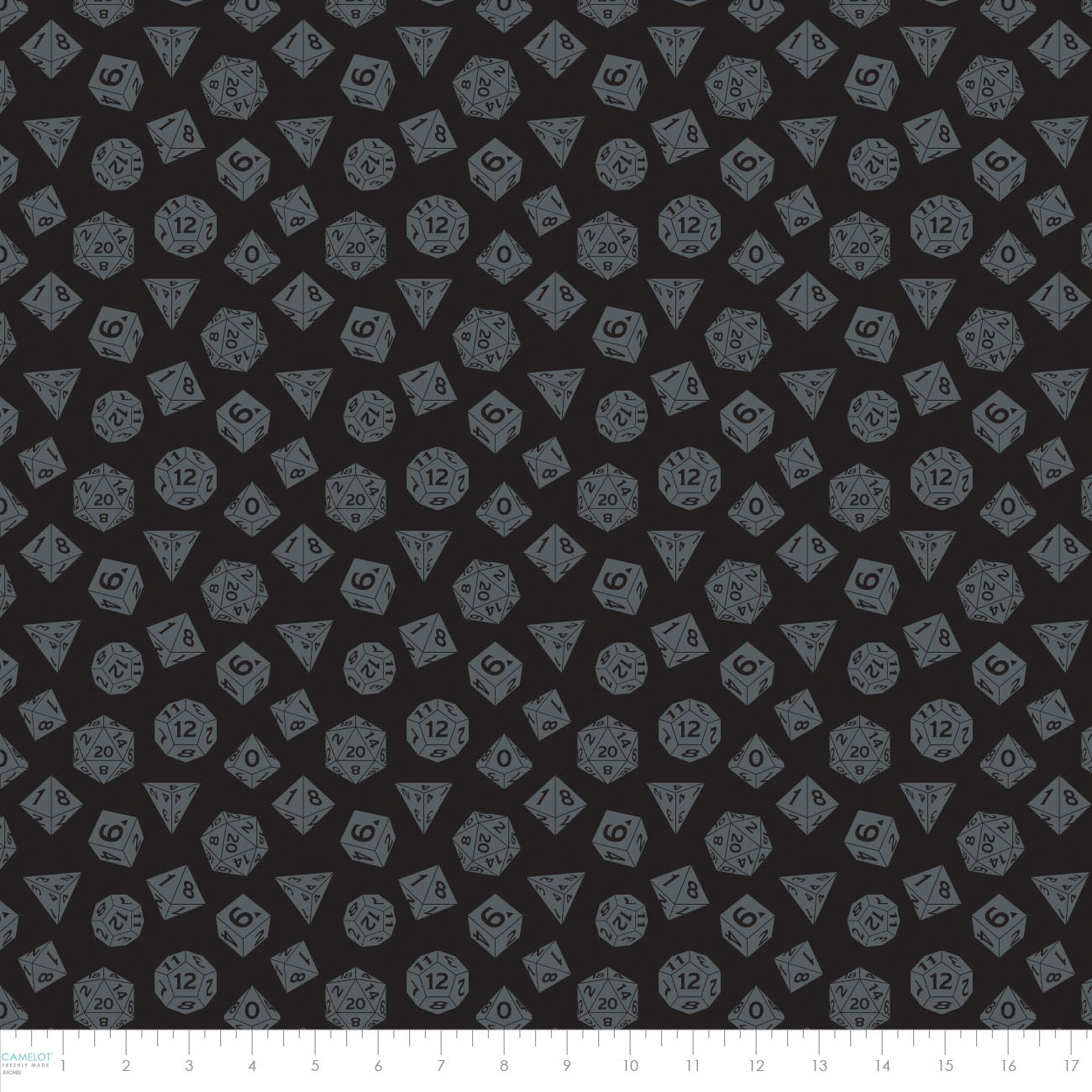 Licensed Dungeons & Dragons III Handful of Dice Black 95170143-01 Cott ...