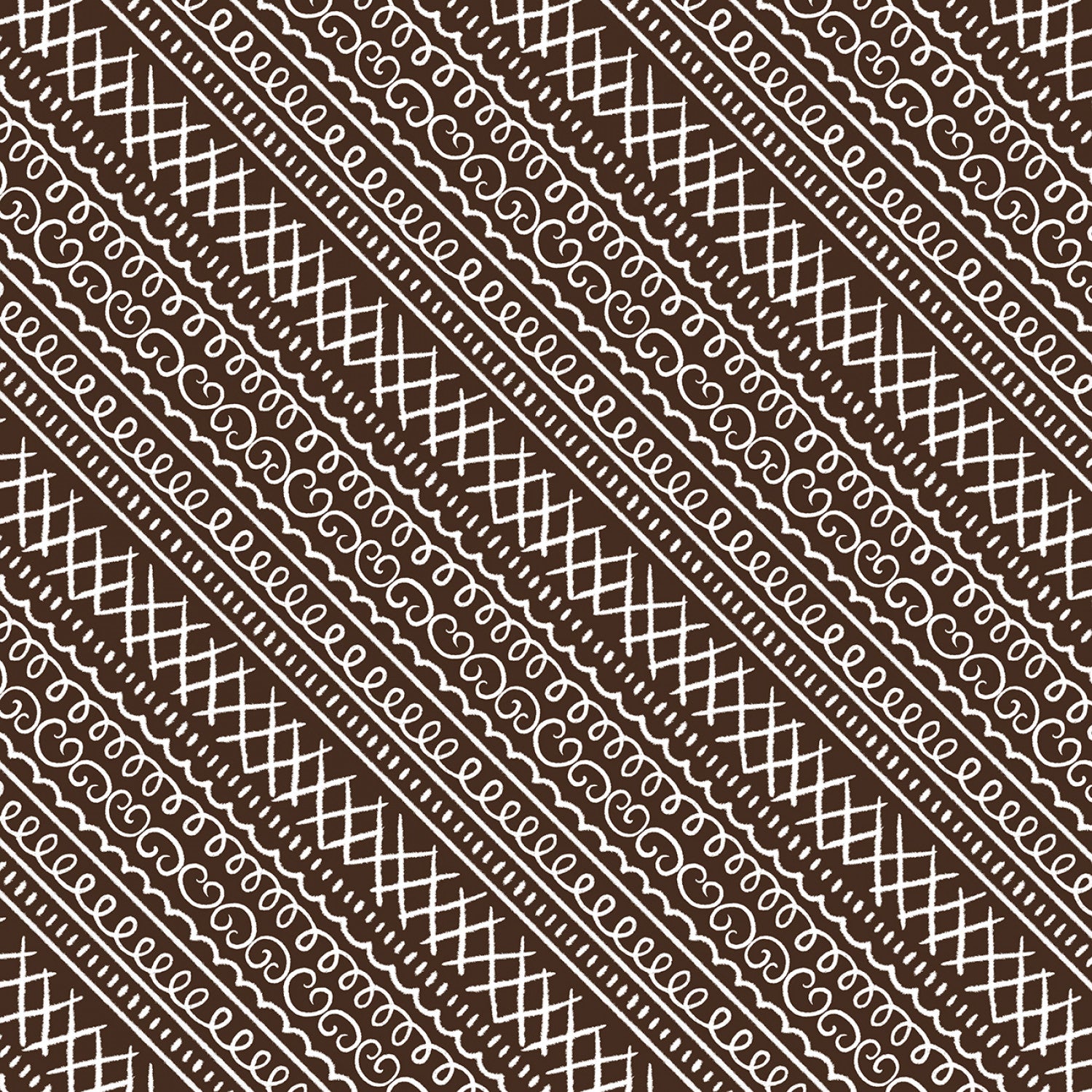 Baking Up Joy by Danielle Leone Icing Stripe Chocolate 27710-212 Cotto ...