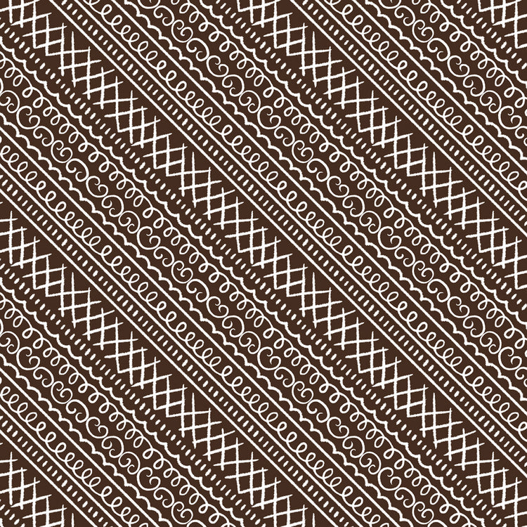 Baking Up Joy by Danielle Leone Icing Stripe Chocolate 27710-212 Cotto ...