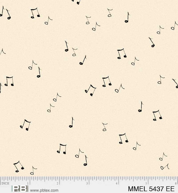 Merry Melody by Lesa Marino Music Notes Allover MMEL5437EE Cotton Wove ...