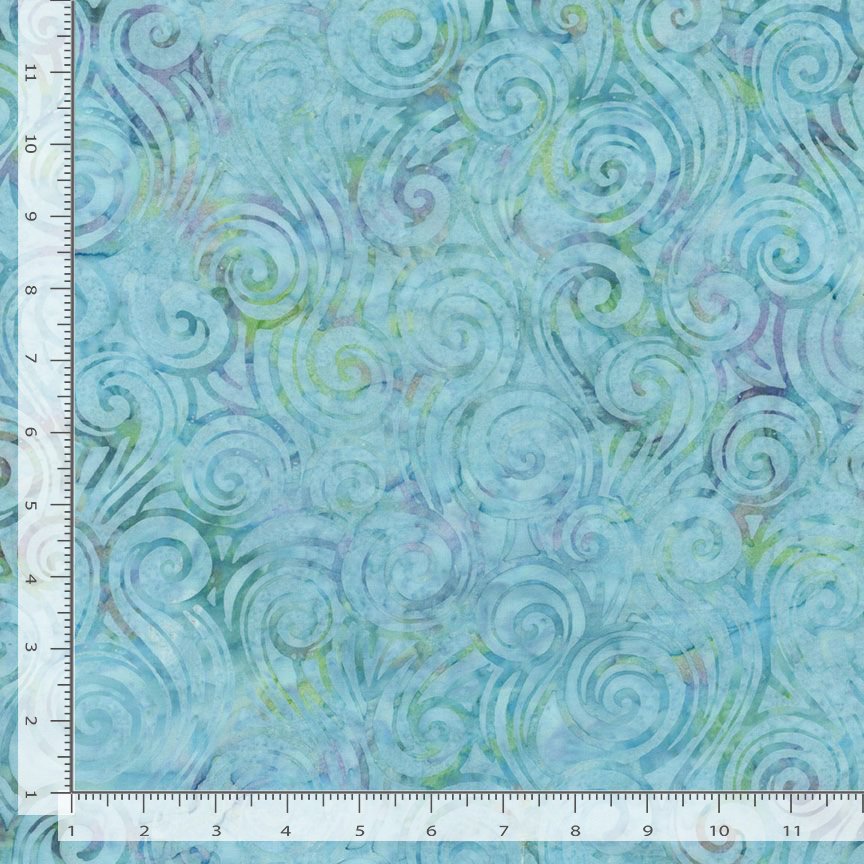 Tonga Paradise Batik Swirls Waves Surf TONGA-B2199 Cotton Woven Fabric ...