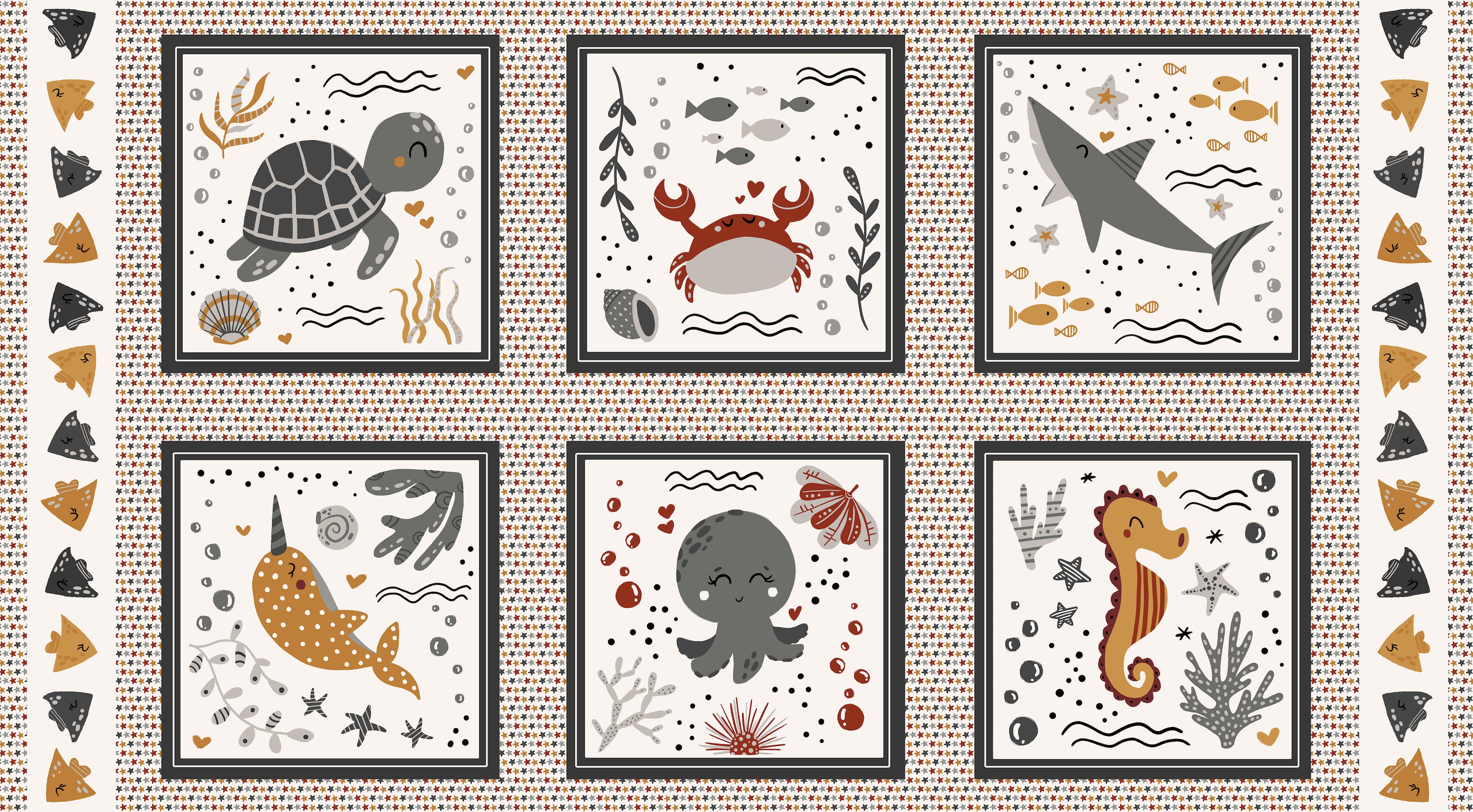 Water Babies by Sugarly Designs 24" Panel 10" Blocks 6691-39 Cotton Wo – The Fabric Candy Shoppe