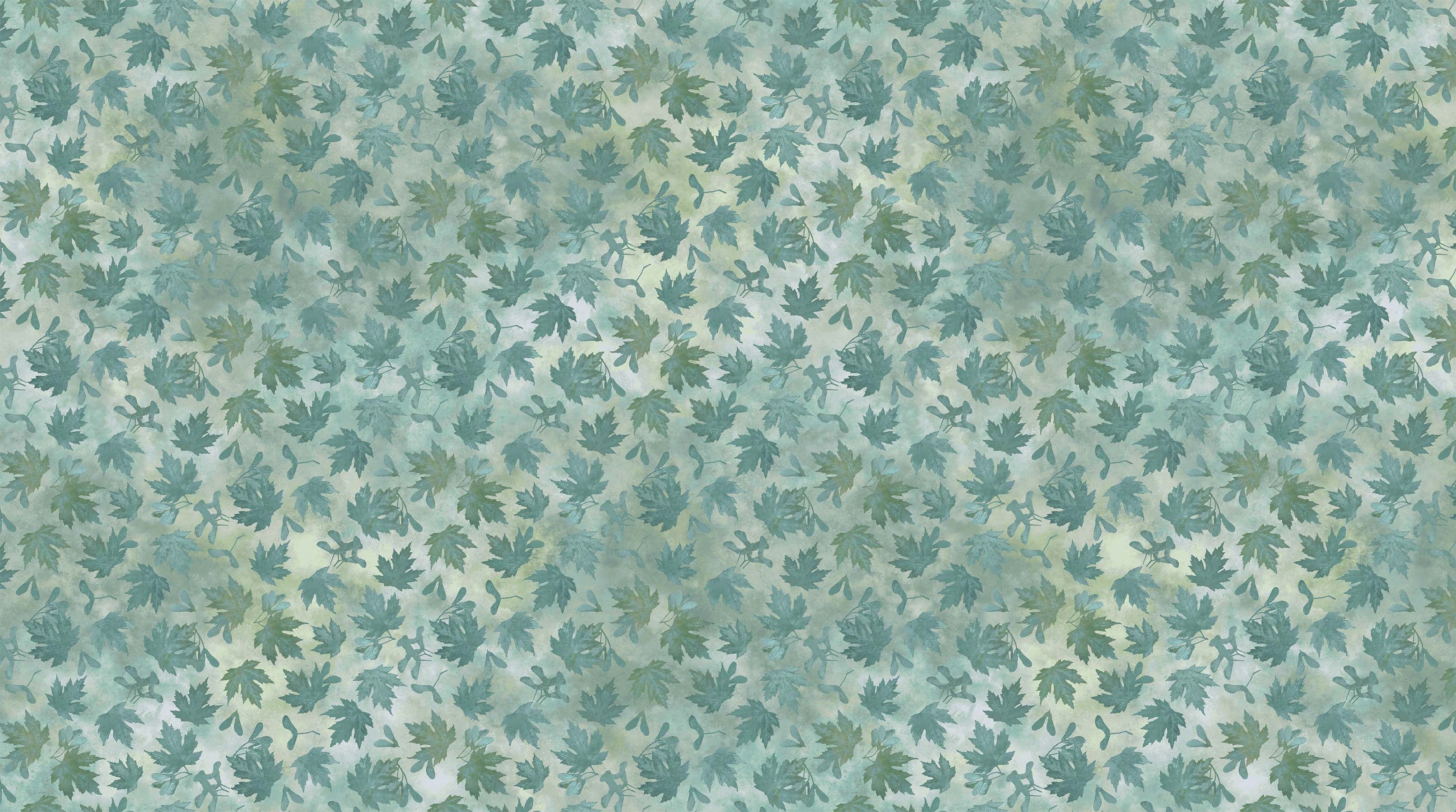 Autumn Splendor By Linda Ludovico Mid Teal 26686-64 Cotton Woven Fabri ...