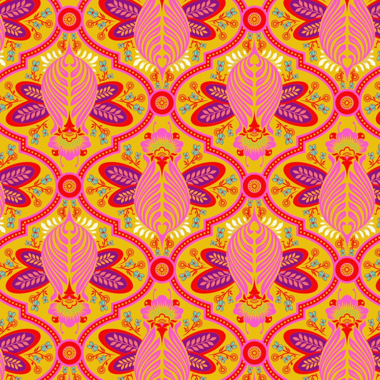 Tula Pink All Stars Bees Marigold PWTP115.MARIGOLD Cotton Woven Fabric ...