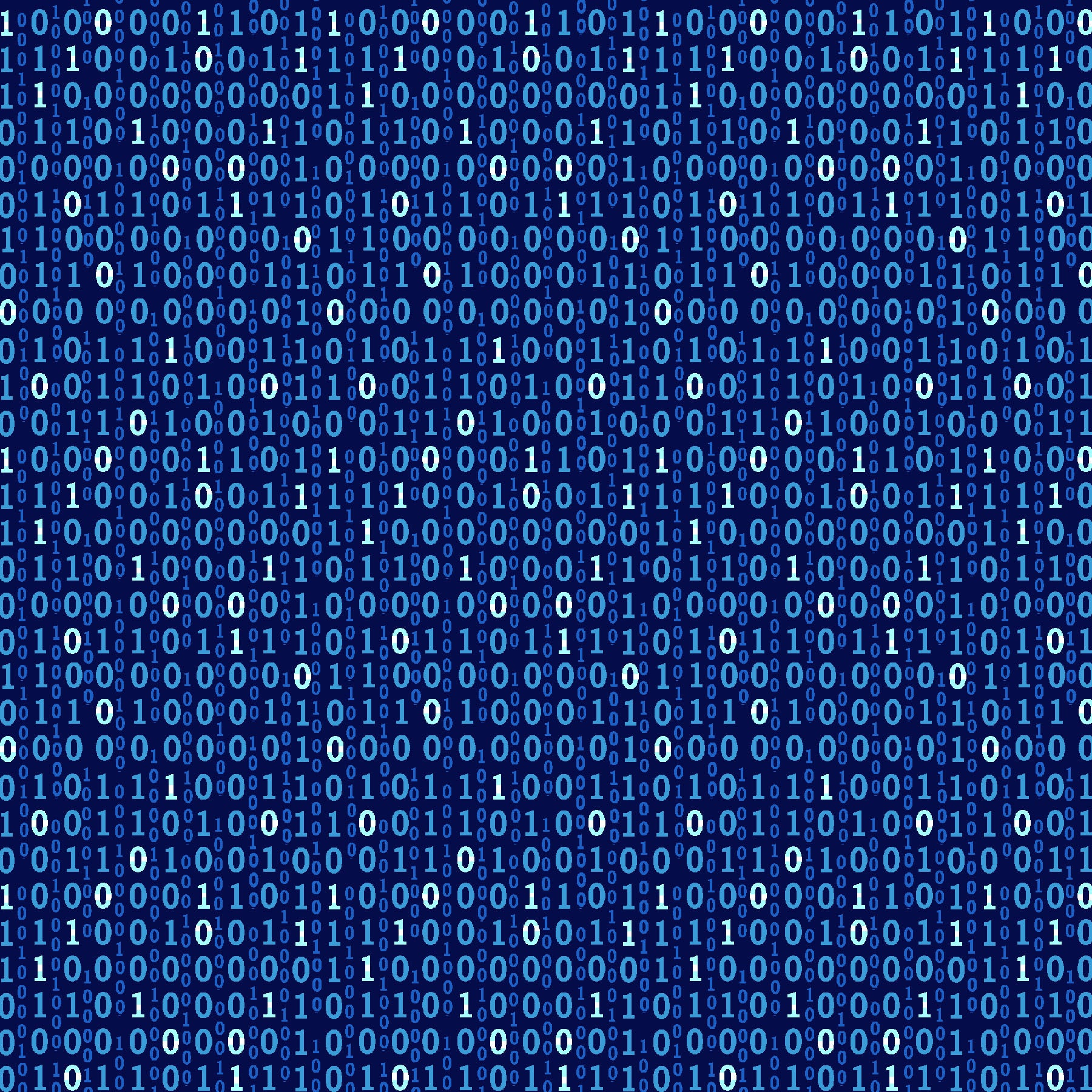 Disco-Tech Binary Numbers Blue 6931-77 Cotton Woven Fabric – The Fabric ...