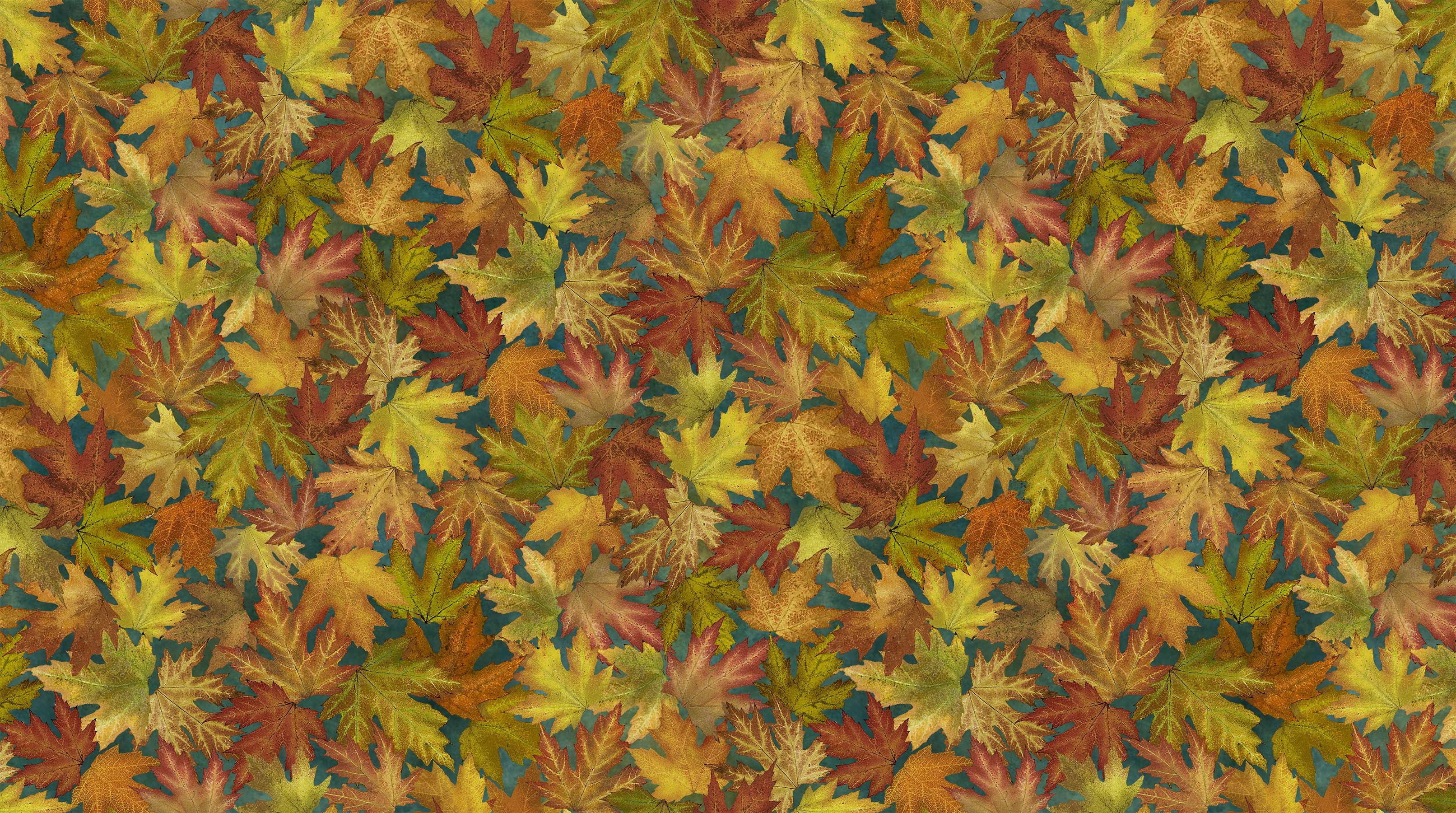 Autumn Splendor By Linda Ludovico Dark Teal Multi DP26682-68 Cotton Wo ...