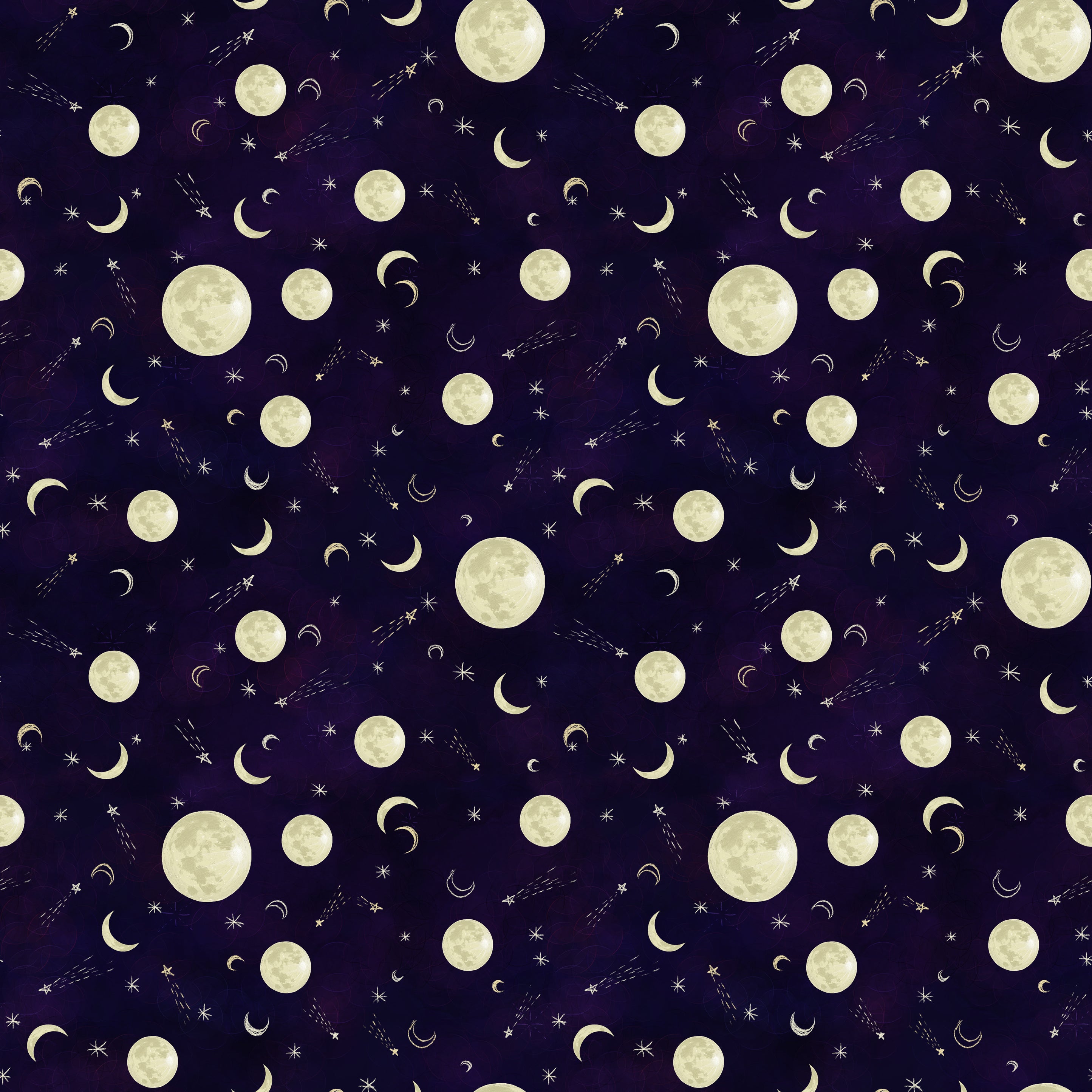 Midnight Rendezvous by Raquel Maciel Full and Crescent Moons Dark Purp ...