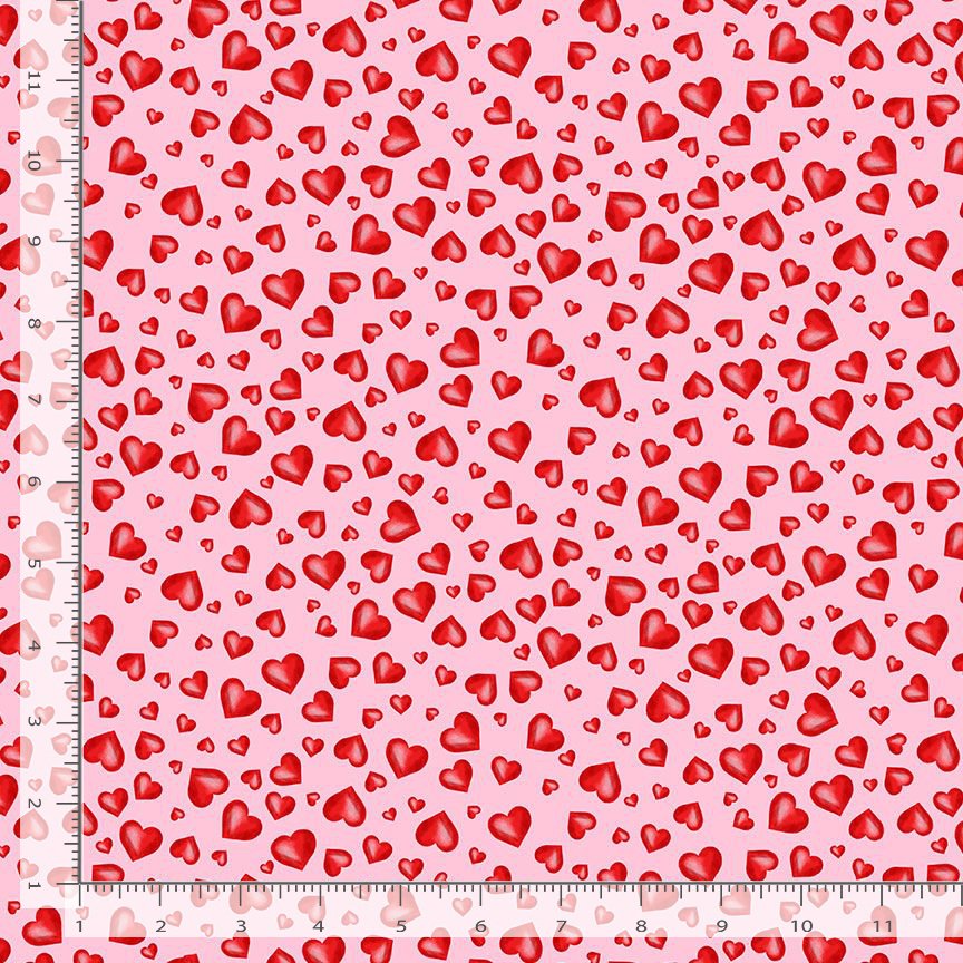 Gnome One LIke You by Gail Cadden Hearts Allover Pink GAIL-CD2379-PINK ...