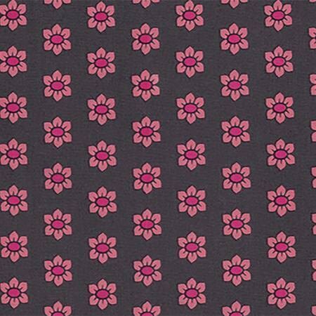 Mod Corsage by Anna Maria Horner Coral Stamped Flowers Daisy PWAH114.C ...