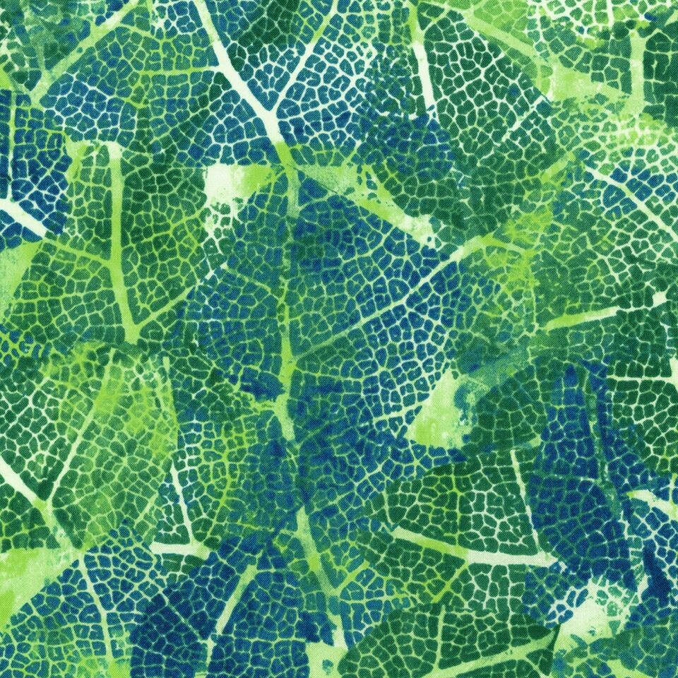 Urban Garden by Leslie Tucker Jenison Leaf Study Hosta Cotton Woven Fa ...