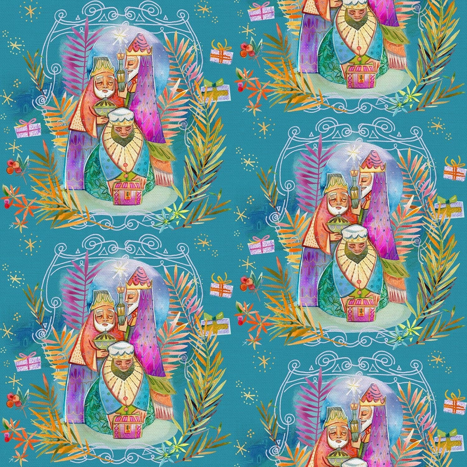 Christmas Peace by Amarilys Henderson Three Kings 120-21398 Cotton Wov ...