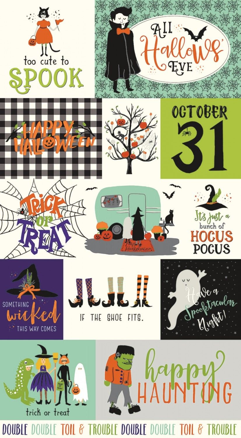 Hocus Pocus by Echo Park 24" Panel Multi P9495-MULTI Cotton Woven Pane ...