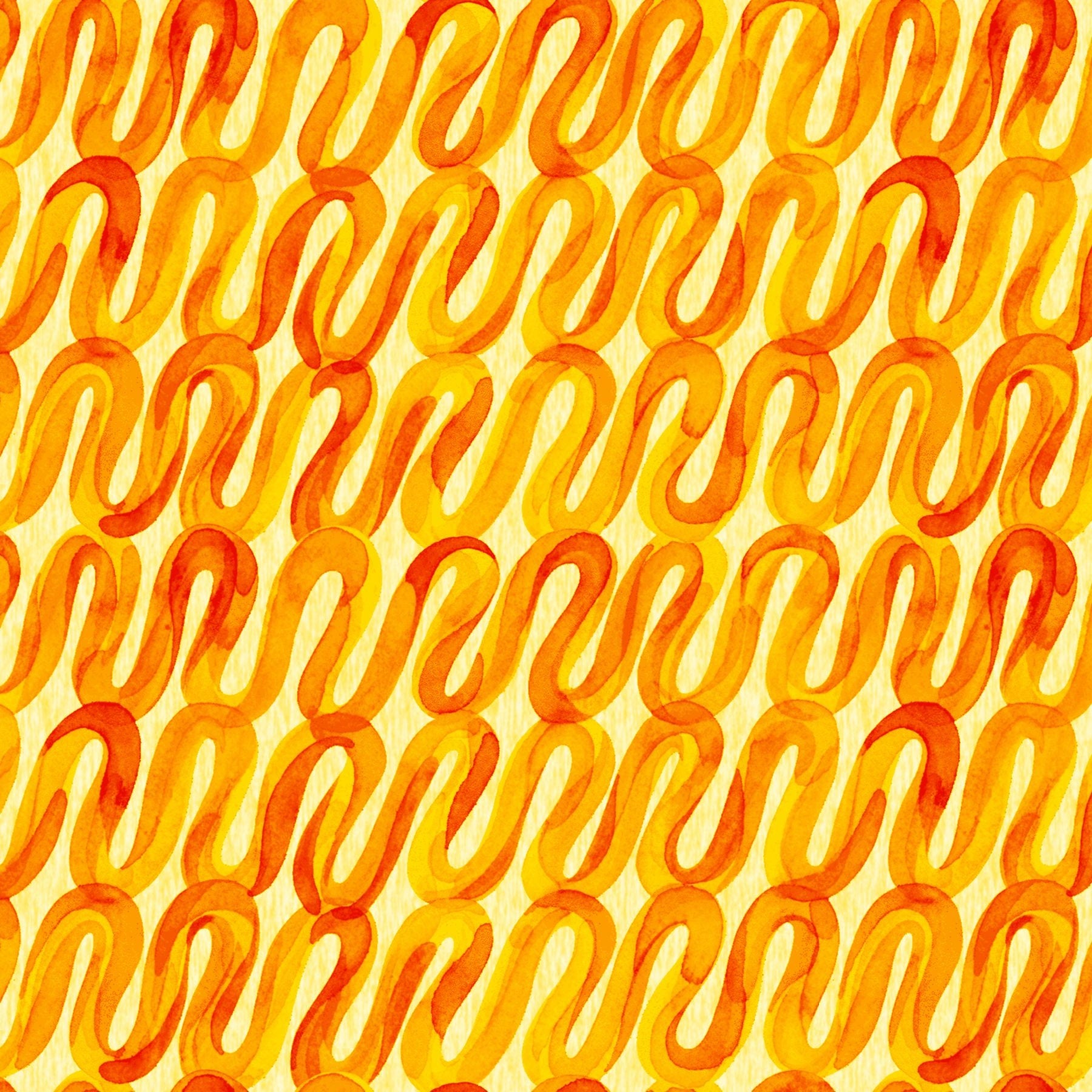 Wonderland by Satin Moon Designs Tonal Squiggles Yellow 1399-44 Cotton ...