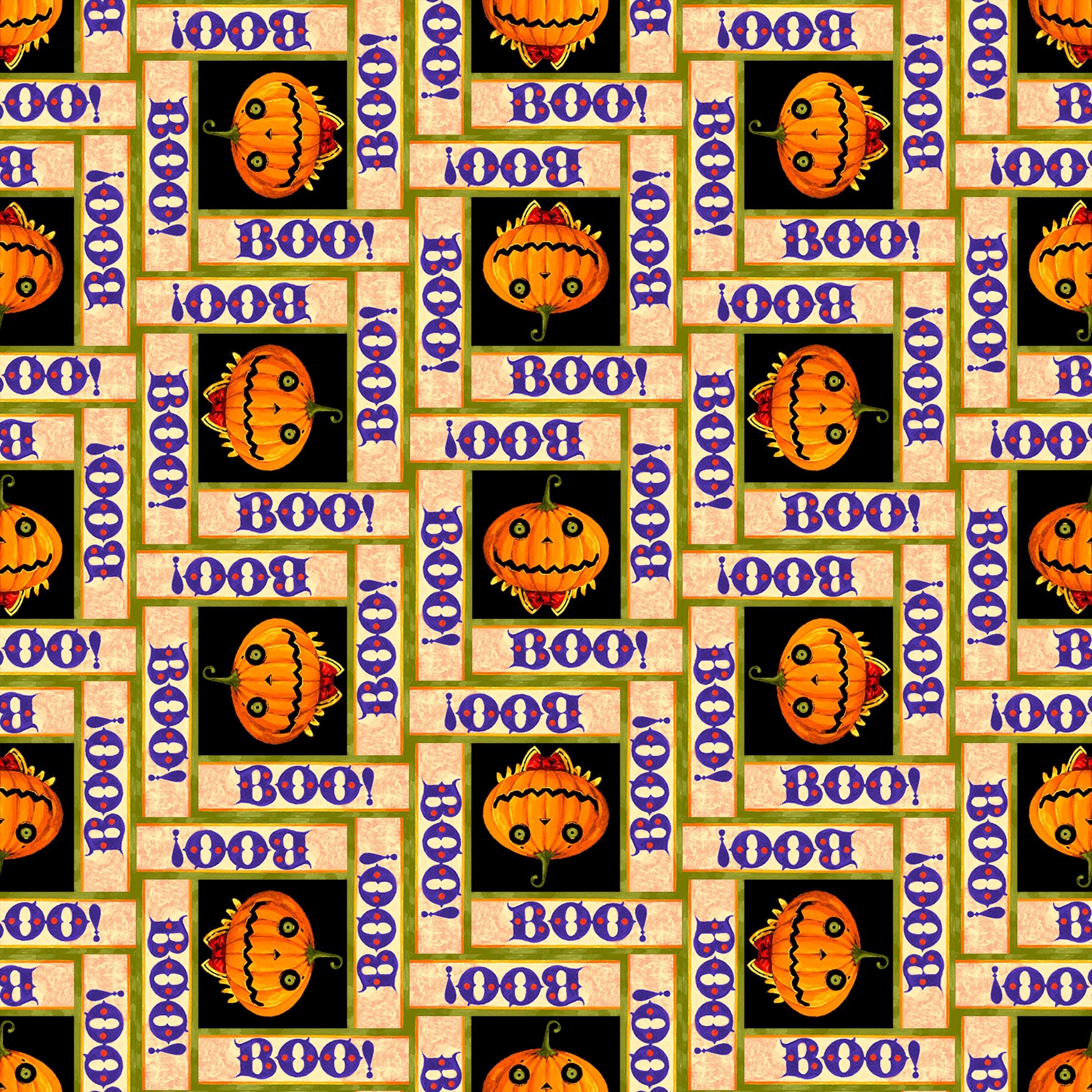 Witchful Thinking by David Galchutt Pumpkins with Boo! Orange 1540-33 ...