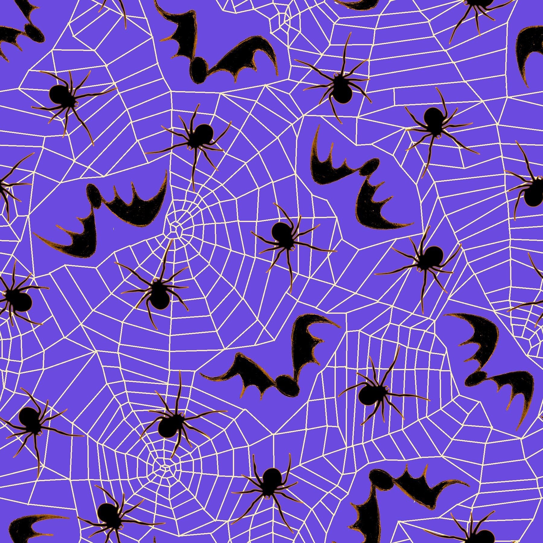 Witchful Thinking by David Galchutt Spiders and Spiderwebs Purple 1539 ...
