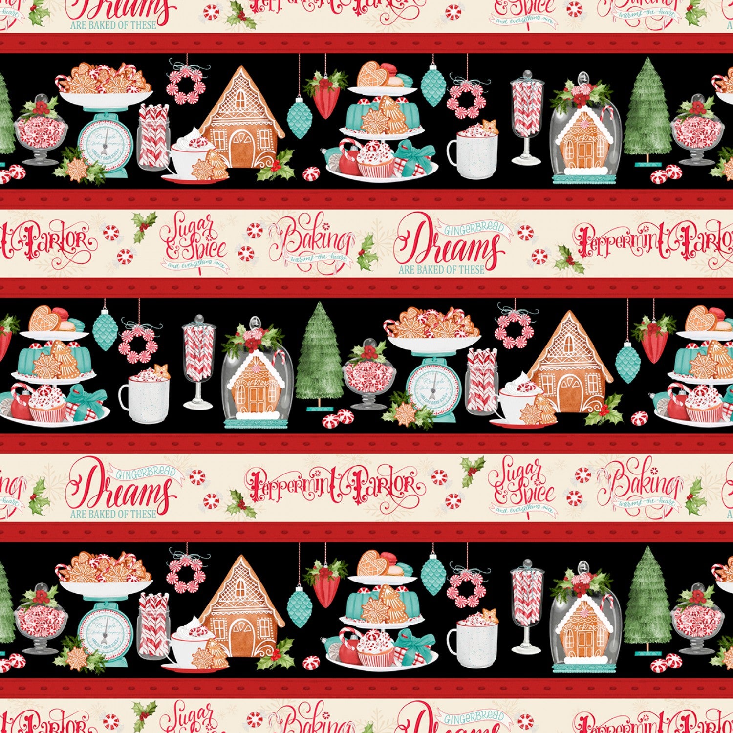 Peppermint Parlor by Danielle Leone Stripe Multi 27634-923 Cotton Wove ...