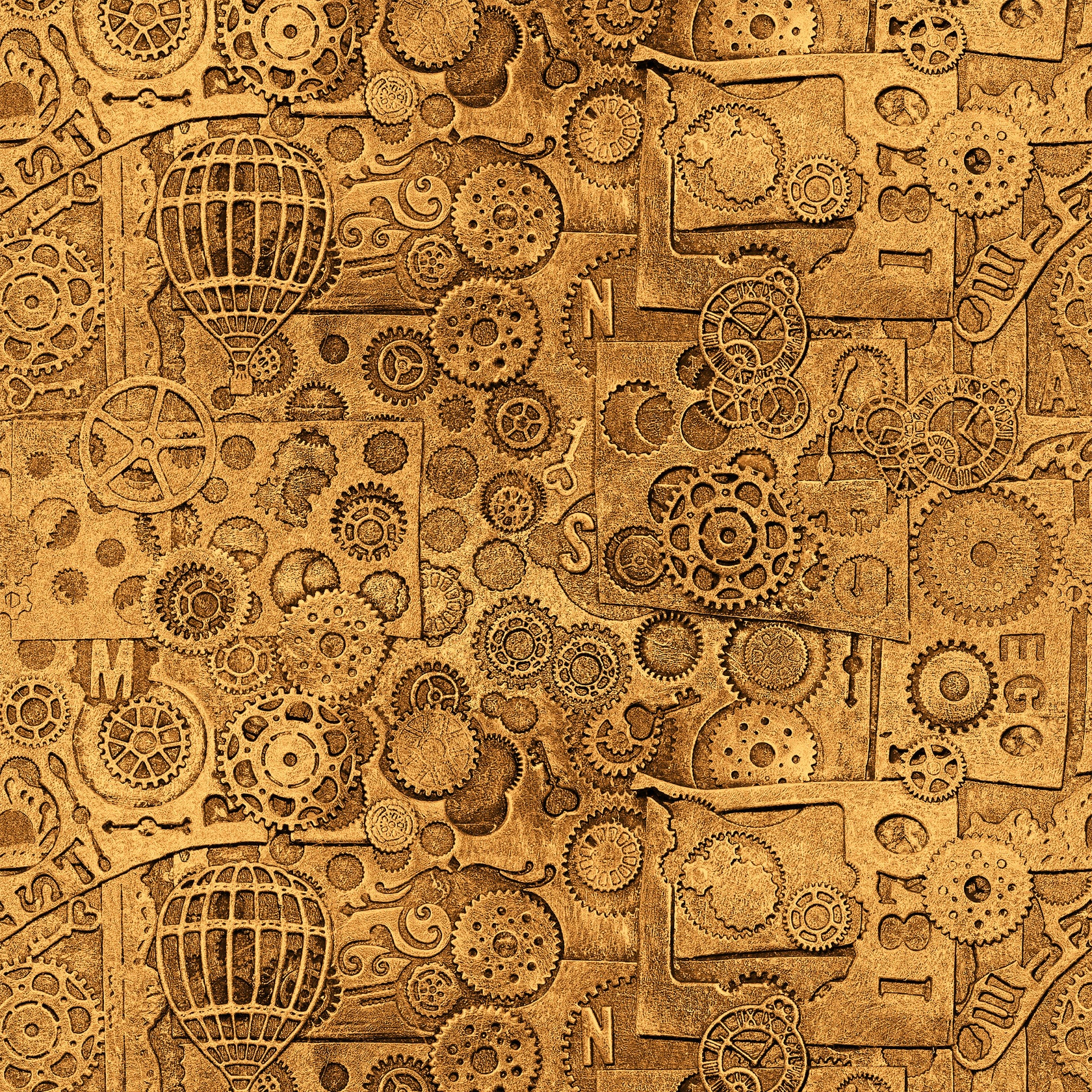 Alternative Age by Urban Essence Tonal Gears Brass 2326-44 Cotton Wove ...